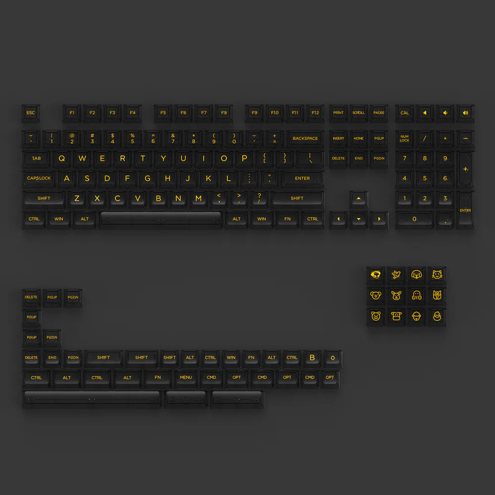 Akko Clear Translucent Black Keycaps V2 – ktechs